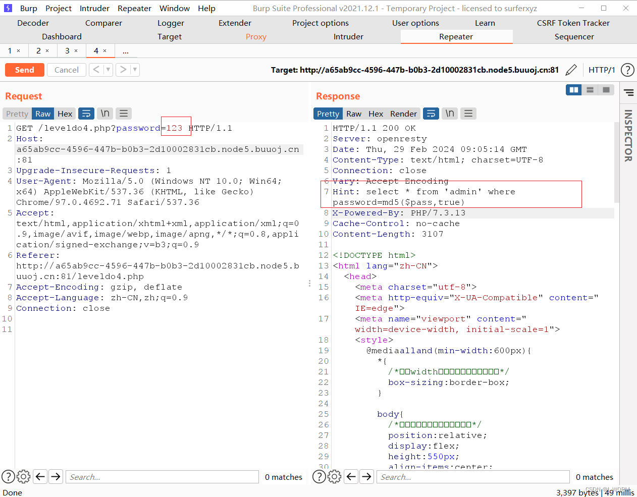 [BJDCTF2020]Easy MD5_m%c9h%ff%0e%e3%5c%20%95r%d4w%7br%15%87%d3o%a7%b2%1-CSDN博客