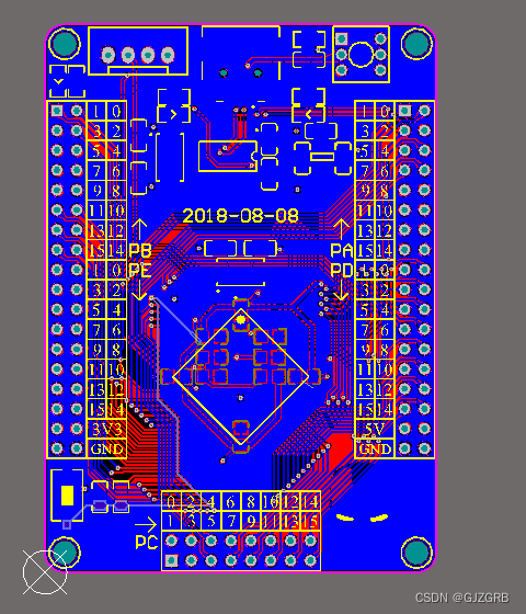 基于STM32F103Vx单片机带CH340T USB转串口应用评估板硬件（原理图+PCB）工程文件-CSDN博客