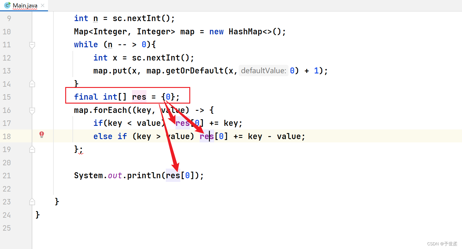 关于【lambda表达式中使用的变量应为final或有效final】的报错理解_表达式中使用的变量应为 final 或有效 final-CSDN博客