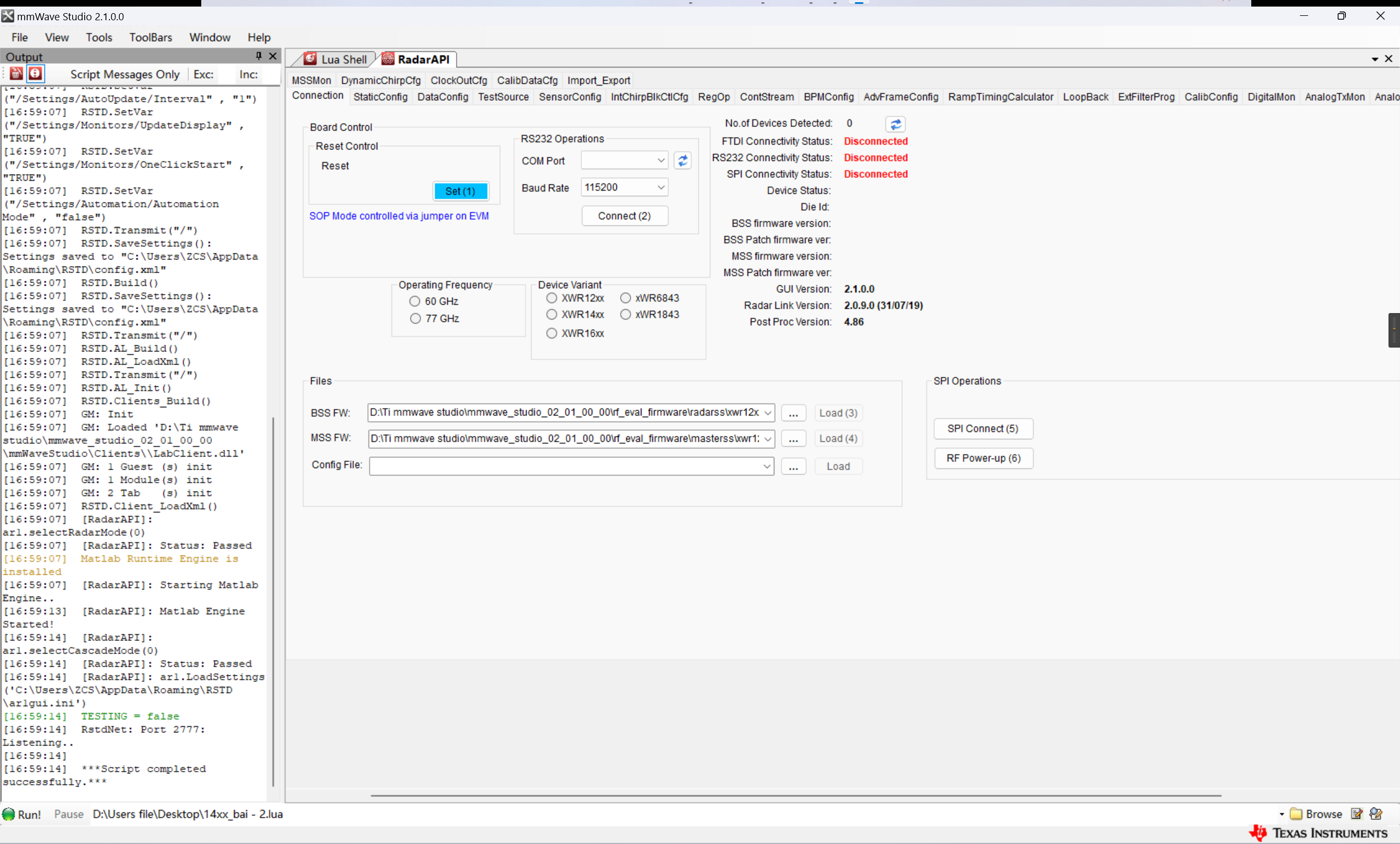 TI级联毫米波雷达评估板（MMWCAS-RF-EVM）学习使用-1_mmwave studio安装包-CSDN博客