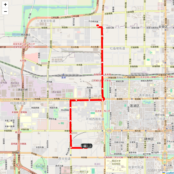 leaflet快速实现精美的轨迹回放功能_leaflet-trackplayer-CSDN博客