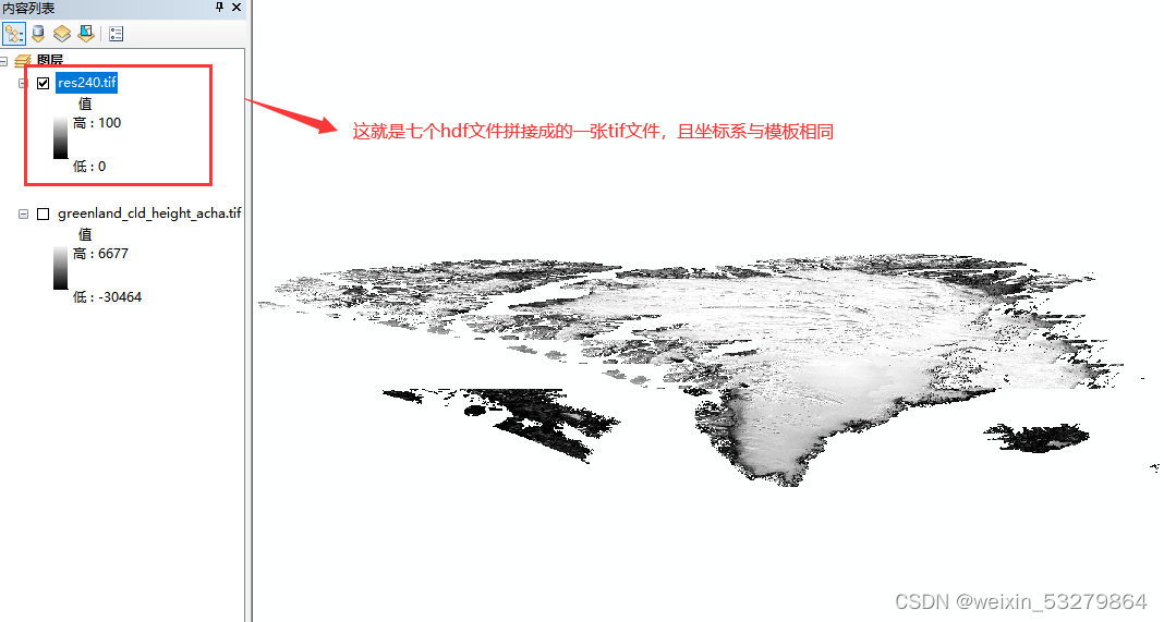 arcgis中hdf转tif带坐标系拼接+tif文件裁剪_gishdf转tif-CSDN博客