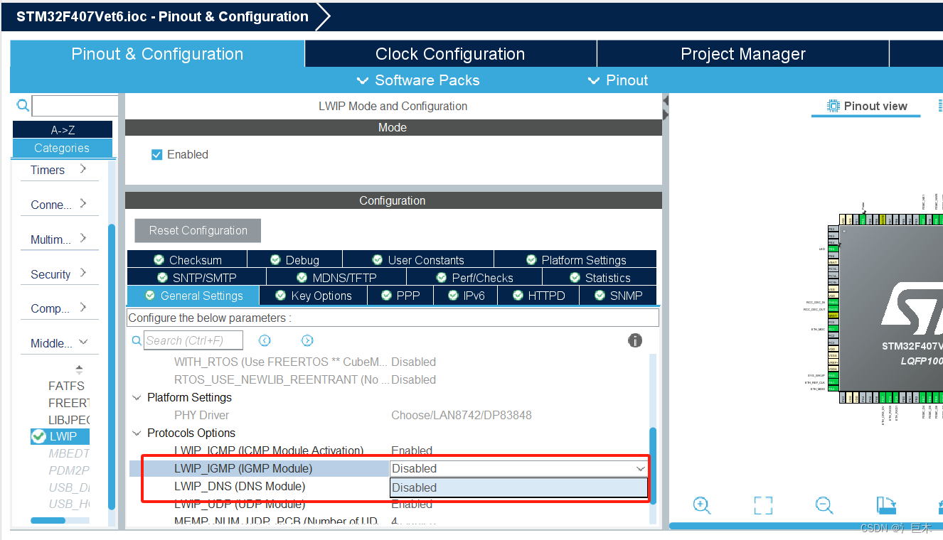 使用STM32Cube IDE 设置LWIP 使能IGMP_stm32cubeide使用lwip-CSDN博客
