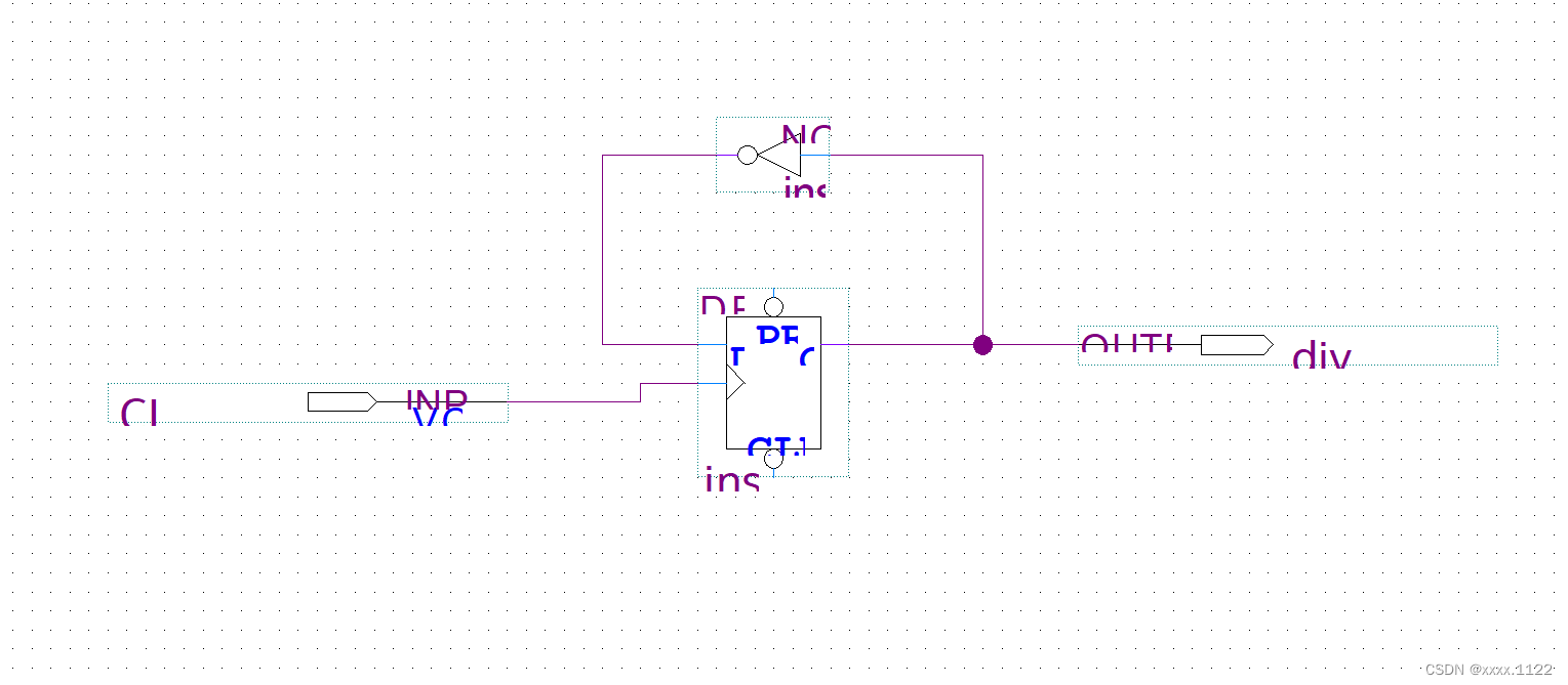 关于Quartus利用D触发器做二分频_d触发器二分频电路-CSDN博客