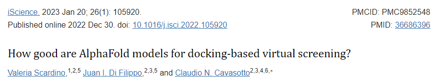 AlphaFold2预测结构能否直接用于虚拟筛选？_evaluation of alphafold2 structures as docking tar-CSDN博客