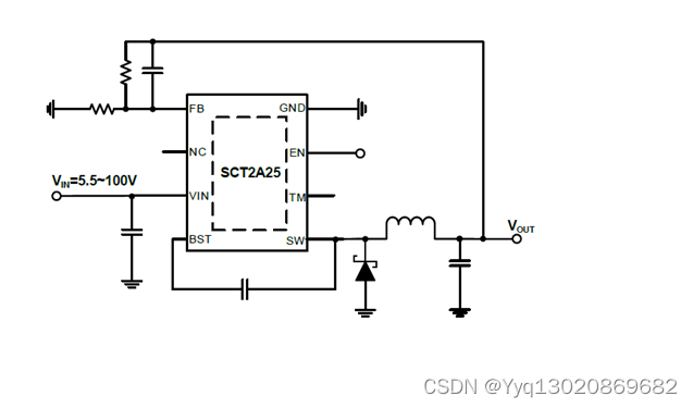 SCT2A25STER5.5V-100V Vin，4A峰值限流，高效异步降压DCDC转换器，对标替代MP9485、MP9486_sct 代替 ...