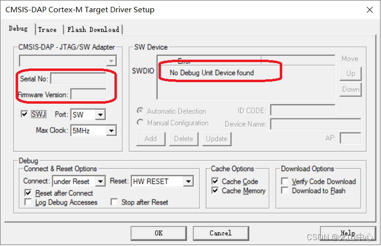 DAPLink Flash Download failed_erase failed! error: flash download ...