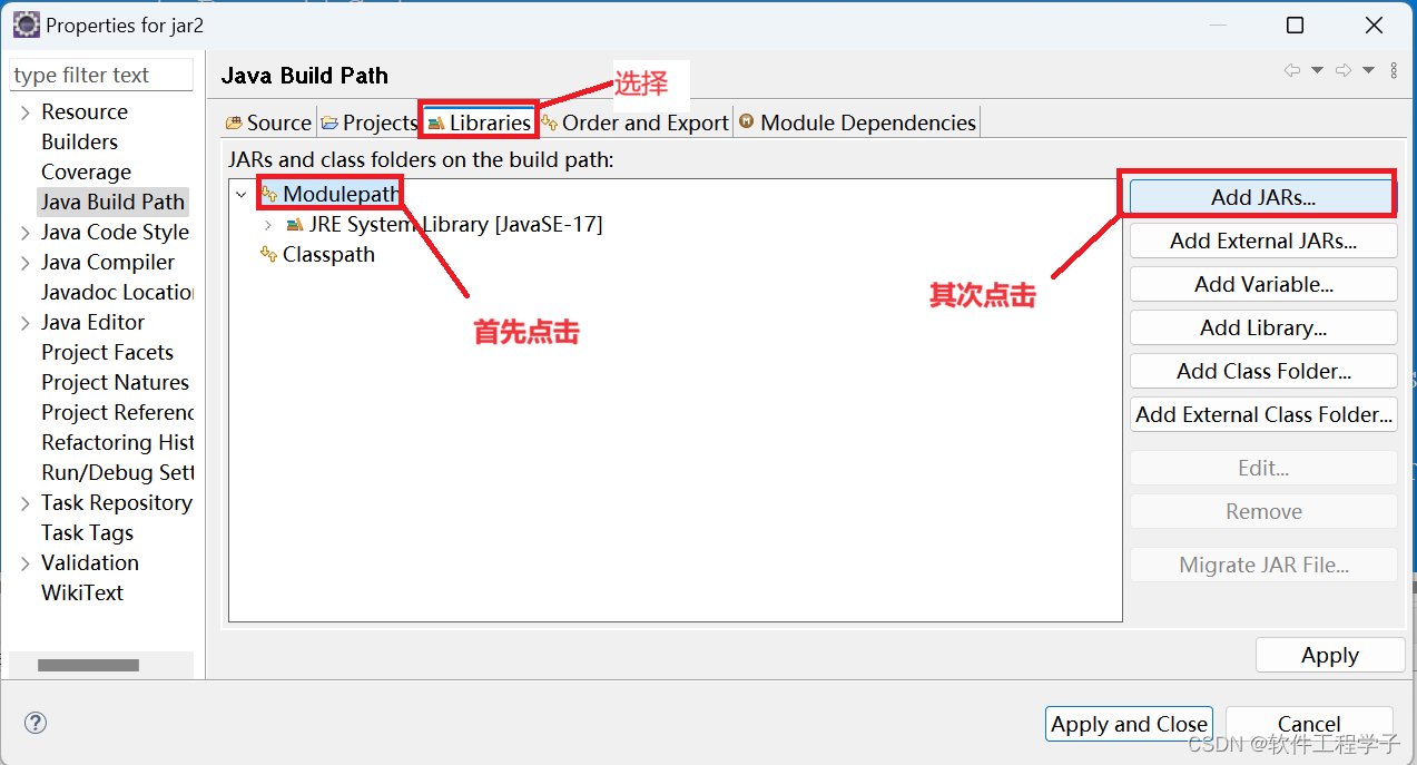 eclipse导入jar包的方法—导入mysql-connector-java-8.0.28为例_mysql-connector-java-8.0.28-bin.jar-CSDN博客