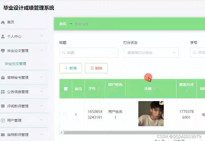 Java毕业设计论文评分管理系统springbootvue打分系统设计 Csdn博客