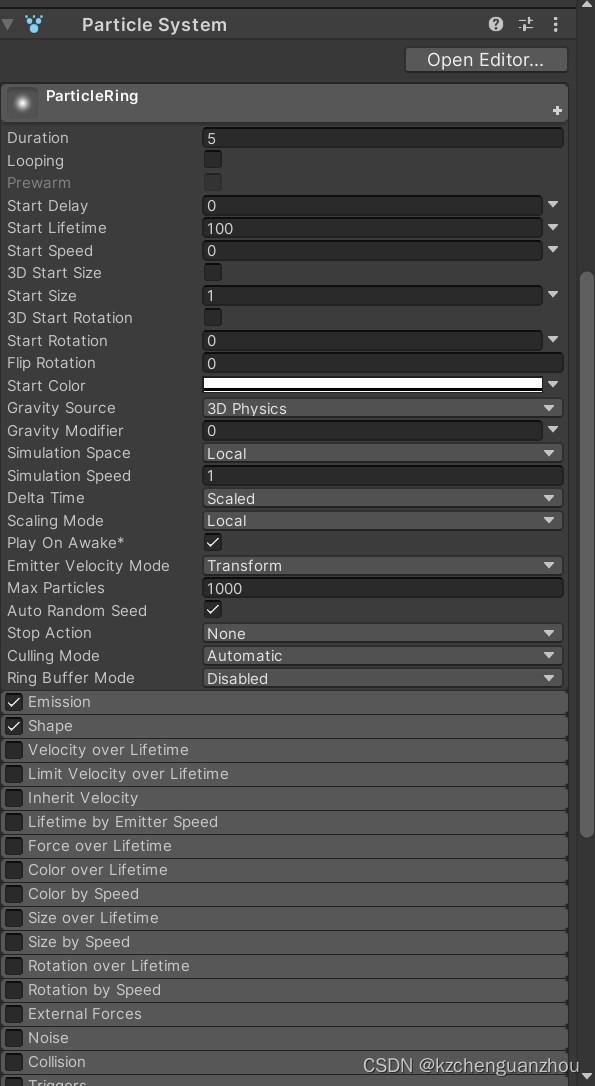 3D游戏编程与设计选做作业：粒子系统Particle system_unity粒子设置点位置-CSDN博客