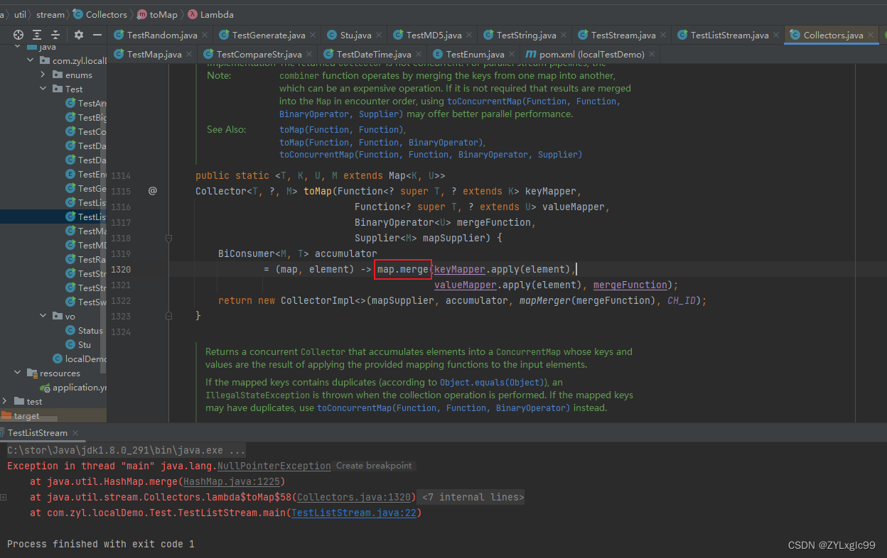 list.stream 流使用 Collectors.toMap 方法转化成 map 时出现空指针异常的问题_collectors.tomap 空指针-CSDN博客
