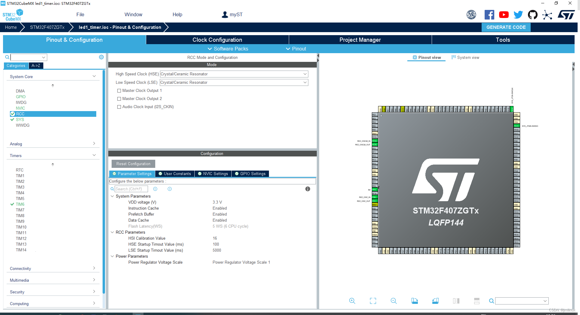 一分钟成为点灯大师（超简单0行代码-STM32F407的HAL库点亮LED）_stm32f407点亮led-CSDN博客