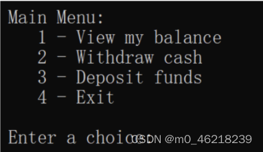 c++ATM模拟程序的设计与实现-CSDN博客