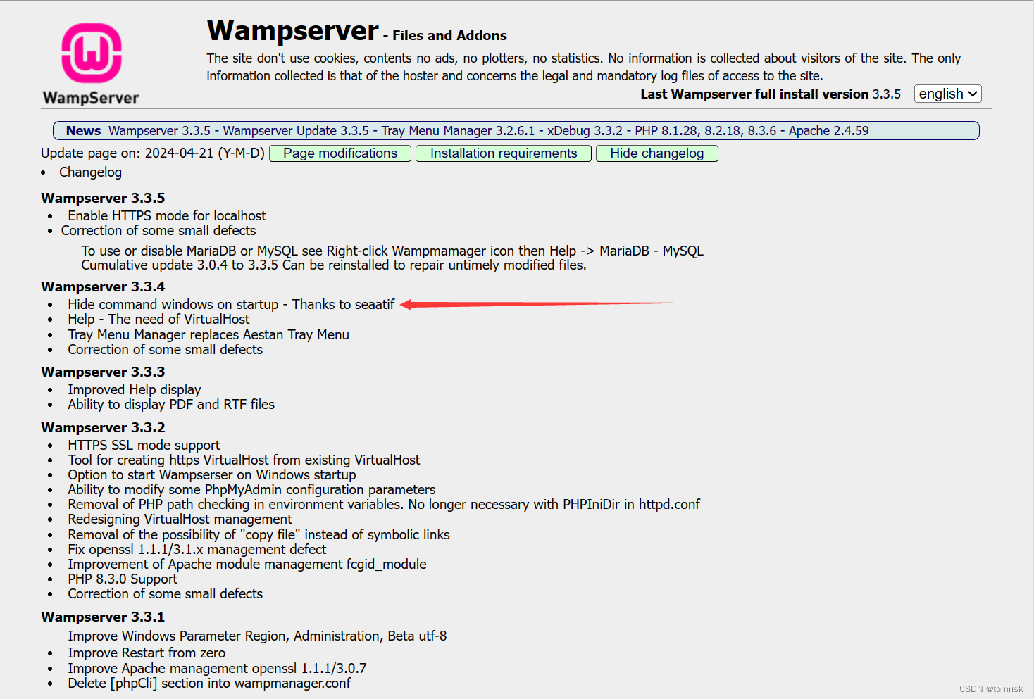 Wampserver 中文浏览器报错问题（已解决） Wampserver3 3 5 Csdn博客
