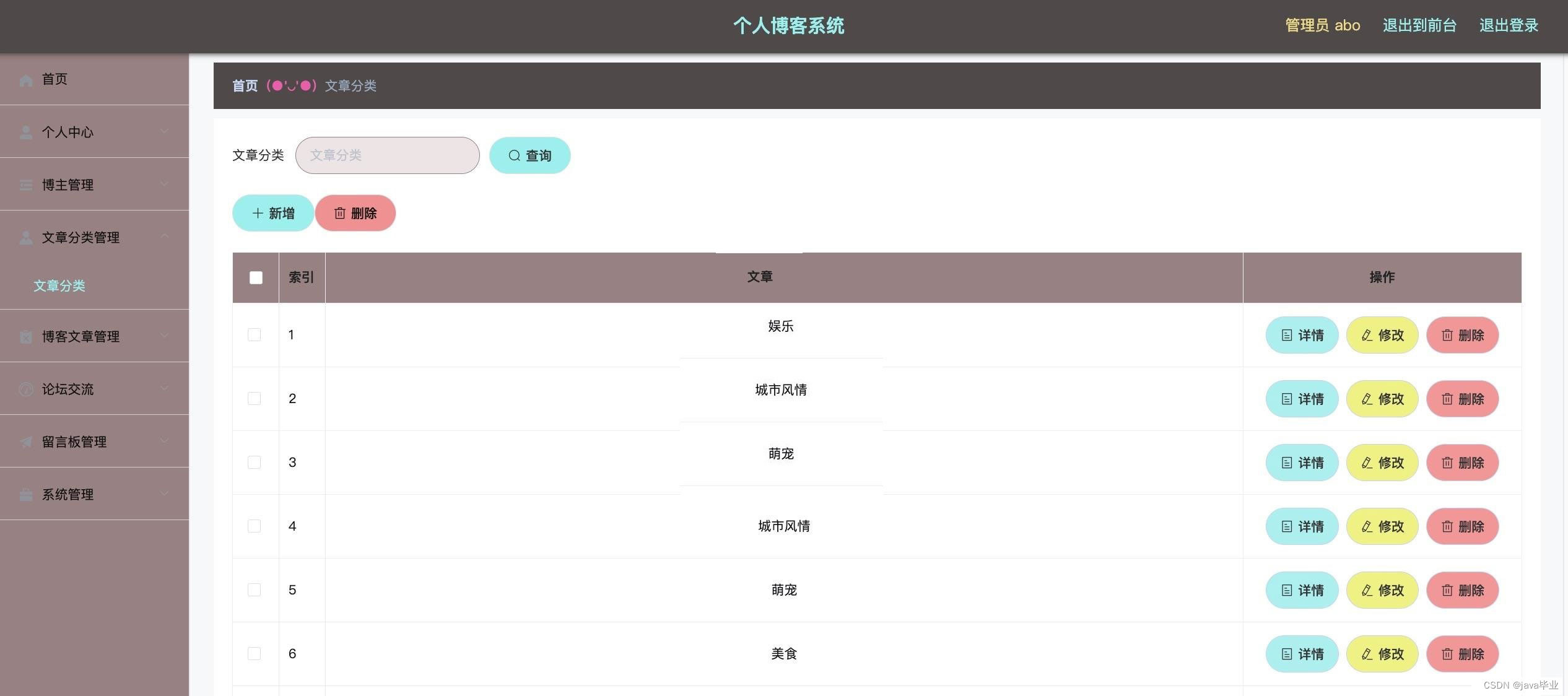 基于javaweb+mysql的ssm博客管理系统(java+ssm+elementui+vue+layui+mysql)_mysql博客系统-CSDN博客
