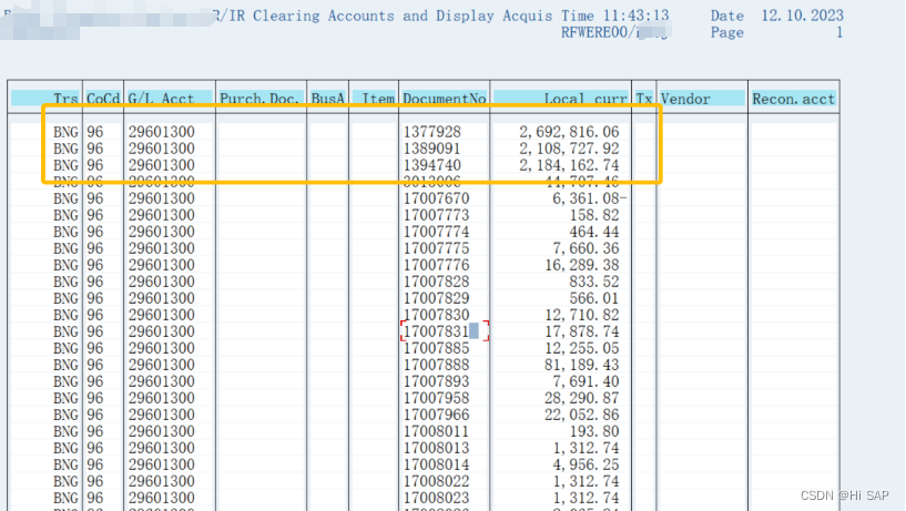 SAP FICO F.19 GR/IR account reclassification Error_sap f.19-CSDN博客