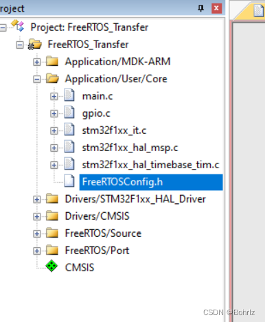 手动移植FreeRTOS和CubeMX生成FreeRTOS_stm32f103 cubmx freertos-CSDN博客