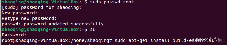 Linux终端输入指令后出现[sudo]password for ***,在这后面输入不上去密码或者输入正确的密码以及密码没有输完就显示Sorry，try again._终端输入sudo无法 ...
