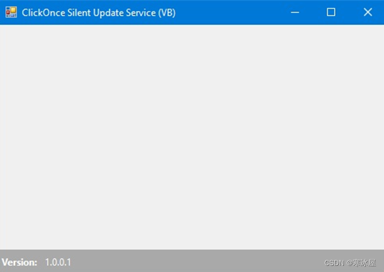 在C#&VB中Winform & WPF的安静ClickOnce安装程序_wpf clickonce-CSDN博客