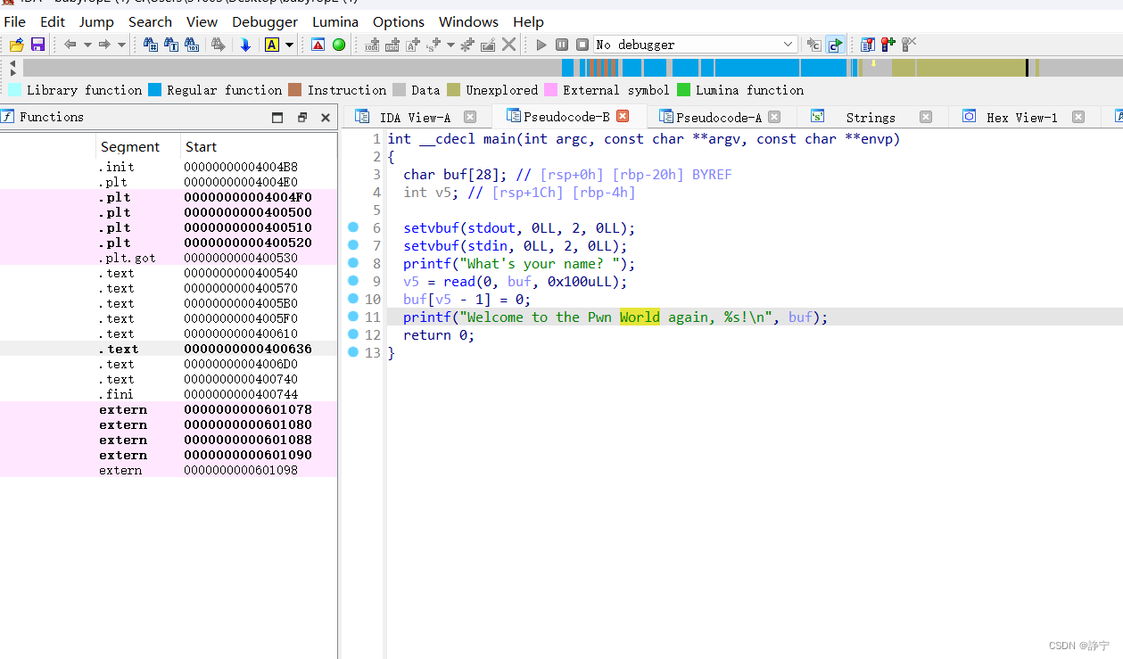 [BUUCTF]PWN——[HarekazeCTF2019]baby_rop2_泄露libc harekaze-CSDN博客