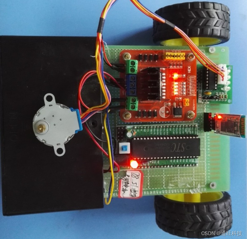 基于51单片机智能无线蓝牙APP遥控智能车步进电机升降设计16-078-CSDN博客