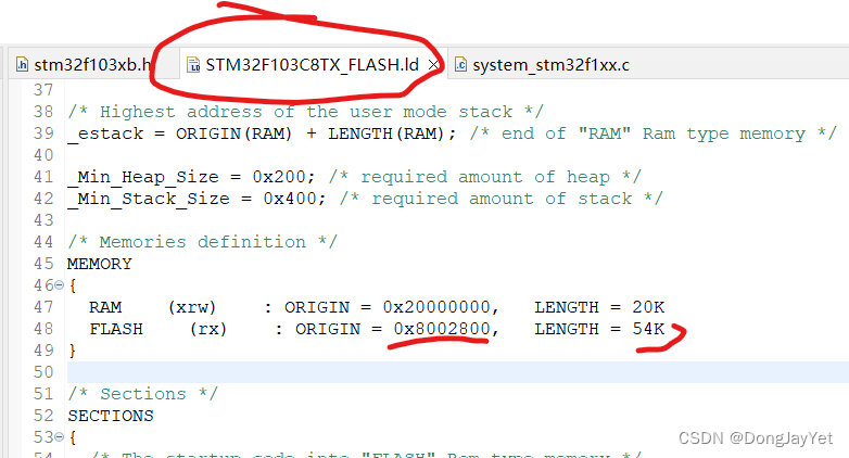 STM32F103 STM32CubeIDE 设置Flash烧录地址和大小_cubeide修改flash起始地址-CSDN博客