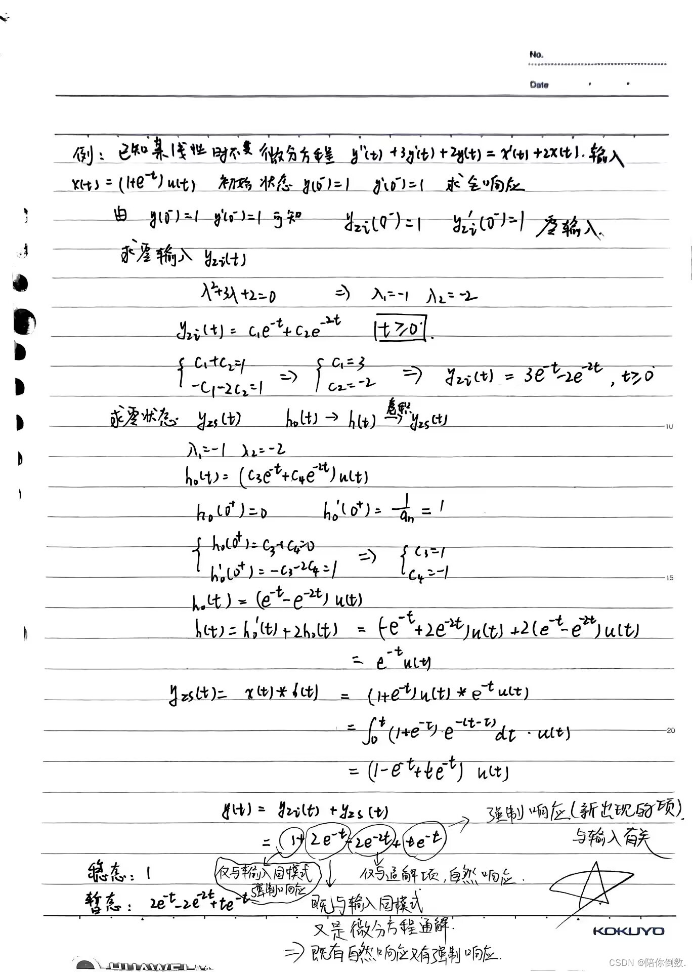 信号与系统第二章:连续时间信号与系统的时域分析 Csdn博客