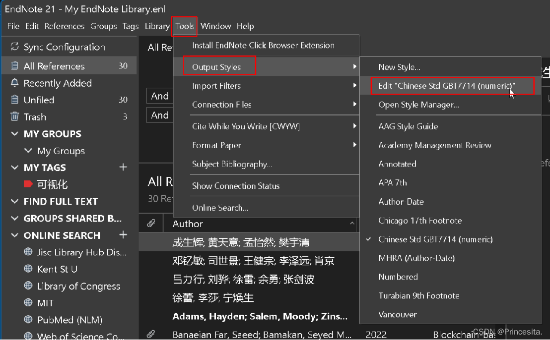 EndNote使用教程-CSDN博客