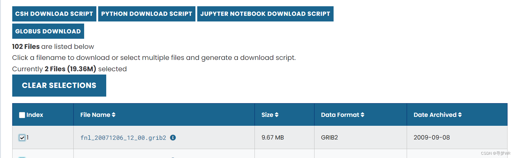 数据下载：NCEP再分析资料FNL资料下载_fnl数据下载-CSDN博客