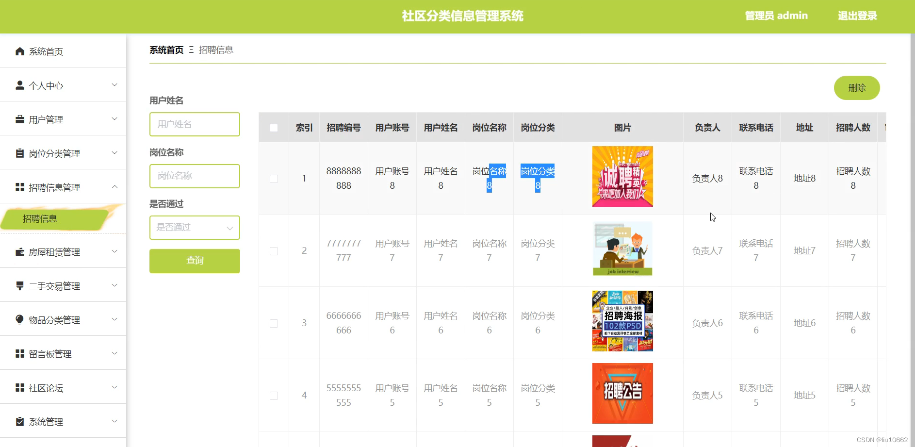 Django社区分类信息管理系统程序开题报告社区信息分类系统 Csdn博客