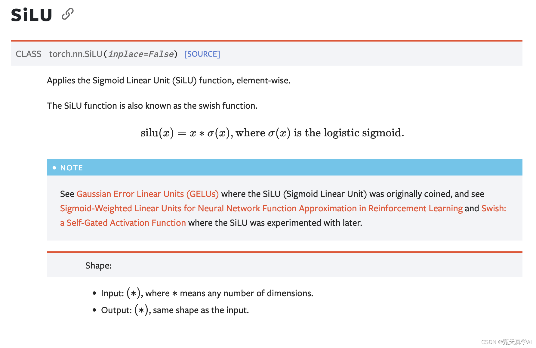 【Llama源码】激活函数--SiLU (Sigmoid Linear Unit)_silu激活函数公式-CSDN博客