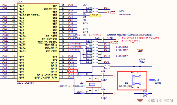 STM32f401RE 按键B1控制LED2实验_stm32f401re用按键控制-CSDN博客