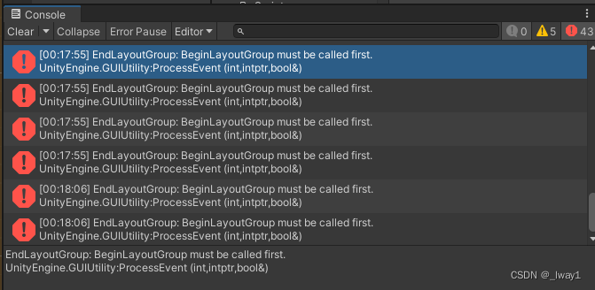 排查Unity工程EndLayoutGroup: BeginLayoutGroup must be called first出错在哪-CSDN博客