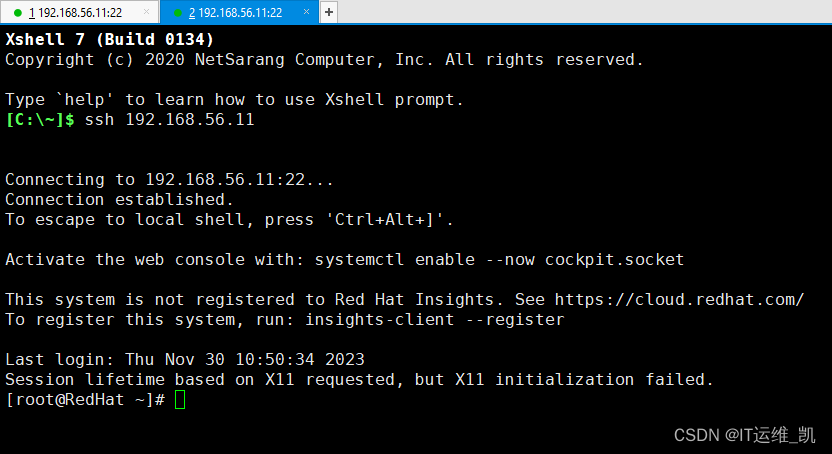 Red Hat基本命令的使用_redhat命令行-CSDN博客