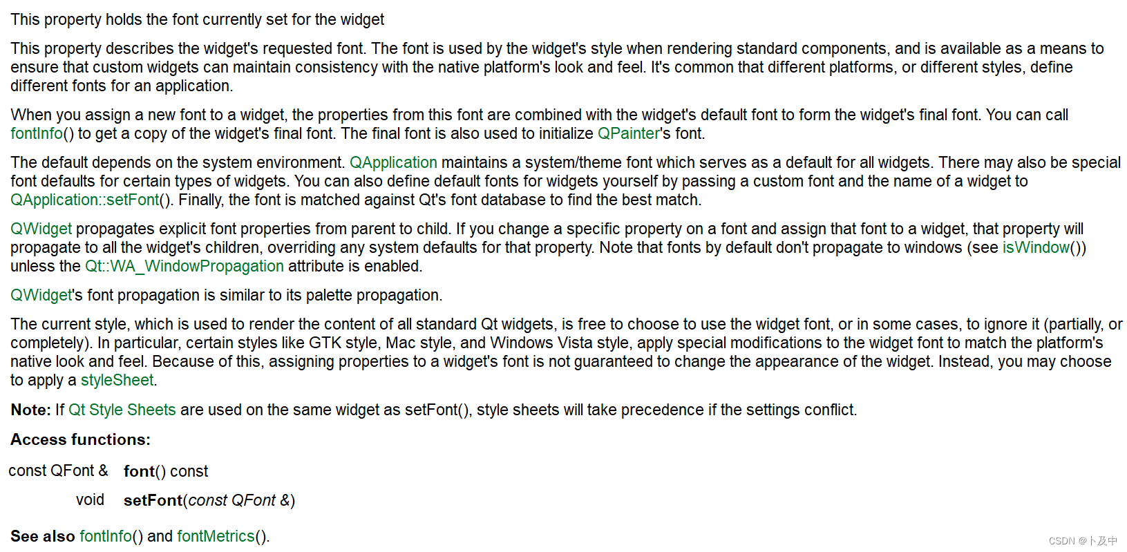 【Qt学习】QWidget的font属性 与 toolTip属性 的介绍与实例使用_qt font-CSDN博客