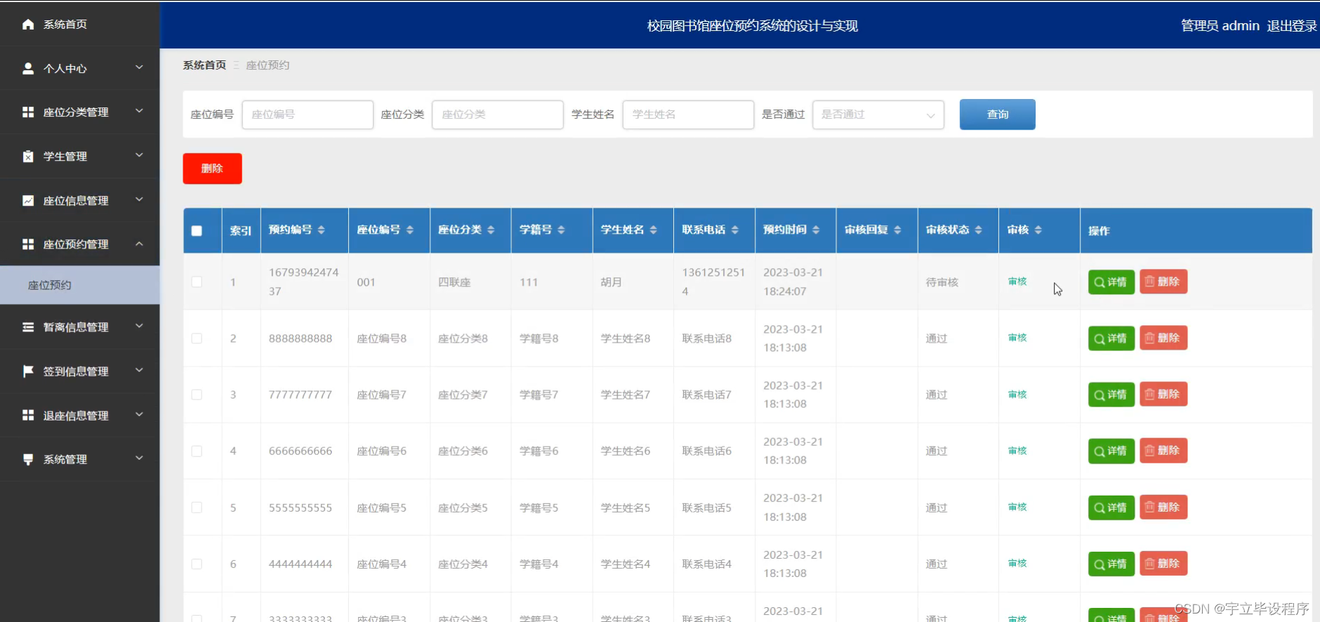 Django校园图书馆座位预约系统的设计与实现源码mysql论文基于django的图书馆座位预约系统的摘要 Csdn博客