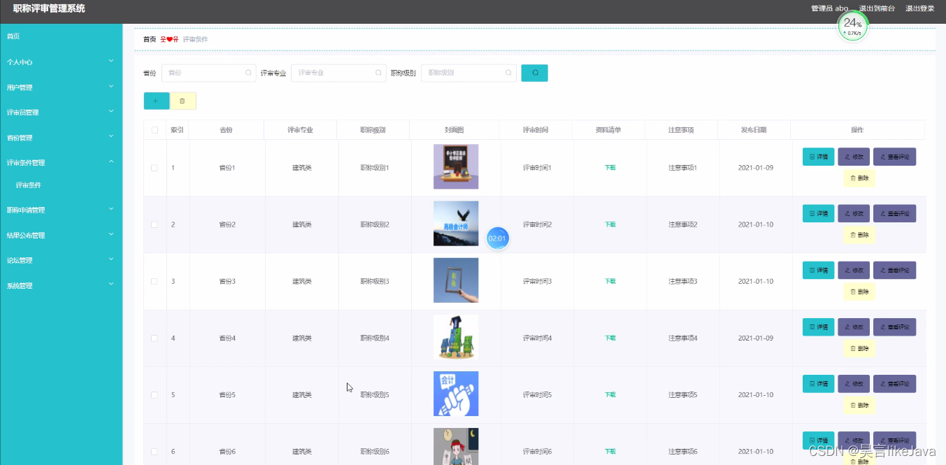 Java毕业设计之职称评审管理系统（ssm项目源码lwppt）职称评审系统设计 Csdn博客 