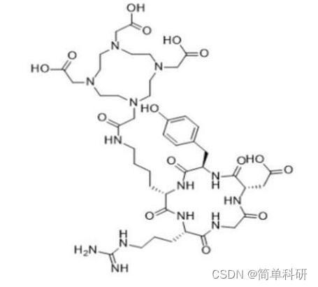 RGD DOTA，RGD序列氨基端偶联DOTA，DOTA是一种多齿螯合剂，通常用于与金属离子形成稳定的络合物_dota偶联-CSDN博客