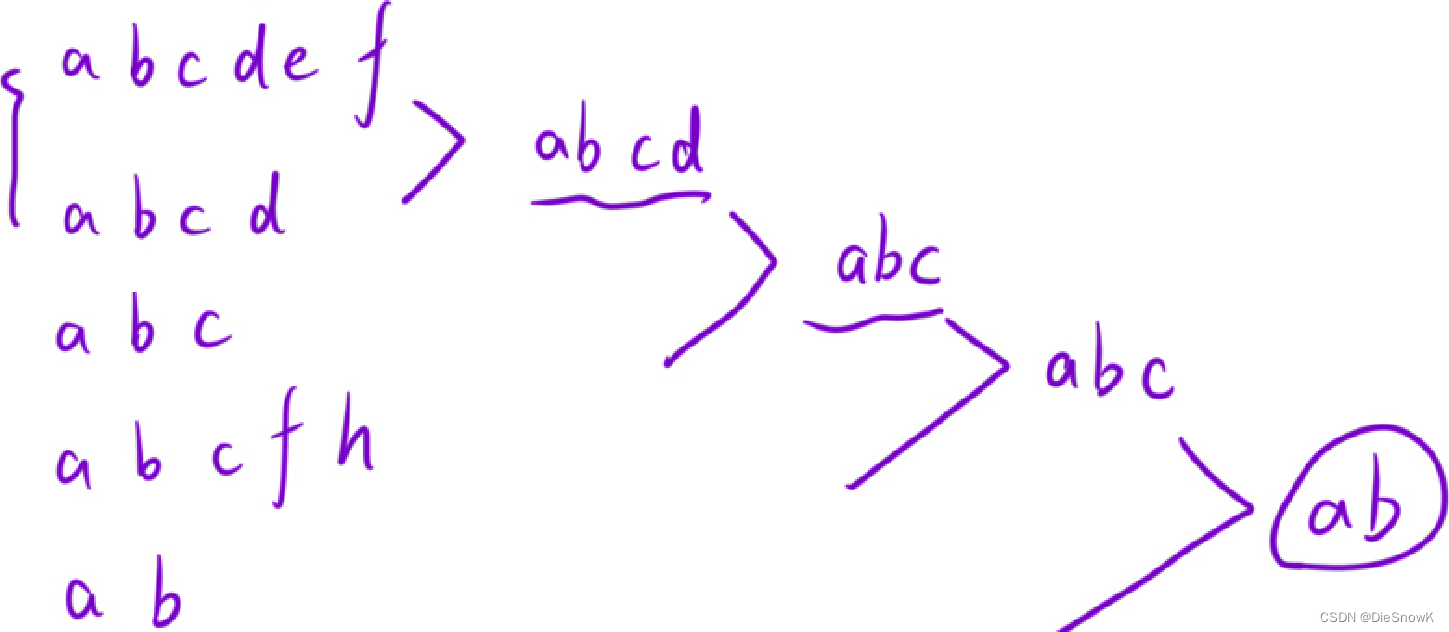 Algorithm 字符串 最长公共前缀 最长回文子串 二进制求和 字符串相乘 详细讲解多个字符串两两最长公共前缀求和 Csdn博客