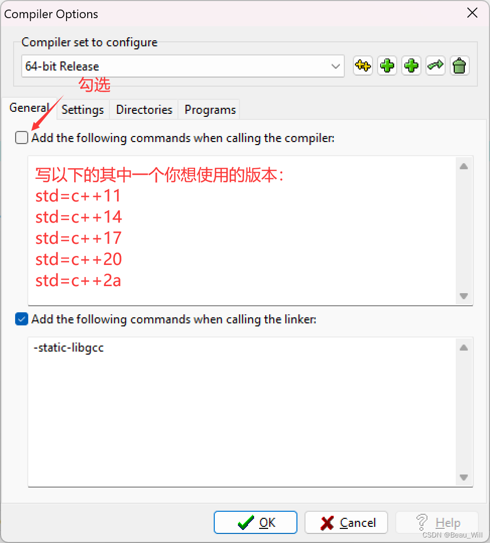 解决Dev-C++编译时不支持C++11特性的办法_devc++ c++11-CSDN博客