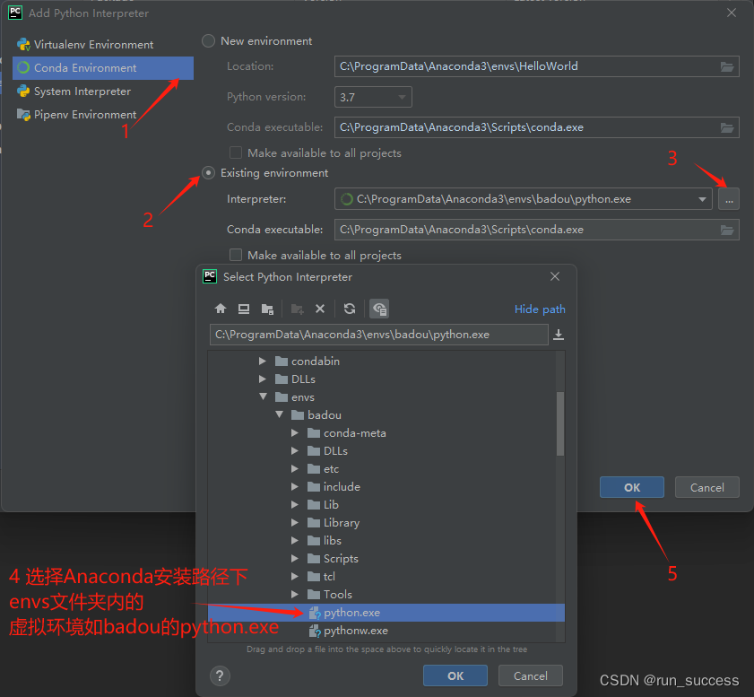 Pycharm配置Anaconda详细教程（新建项目、打开现有项目）-CSDN博客