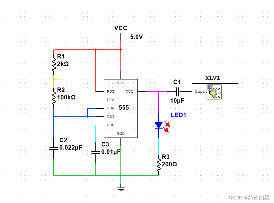 数字逻辑实验: 555时基电路 -- 声光电子报警装置_555时基电路实验报告-CSDN博客