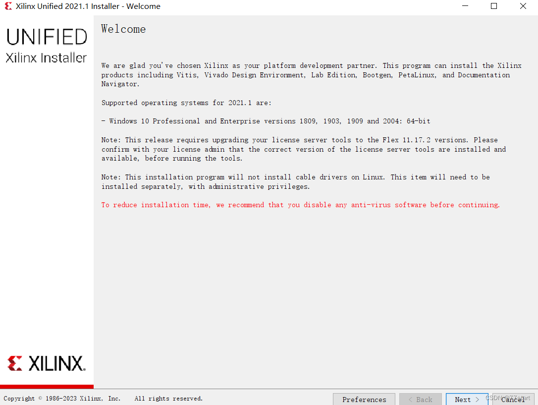 【软件安装环境配置——vivado/vitis】vivado/vitis2021最全安装教程_vivado 2021.1安装-CSDN博客