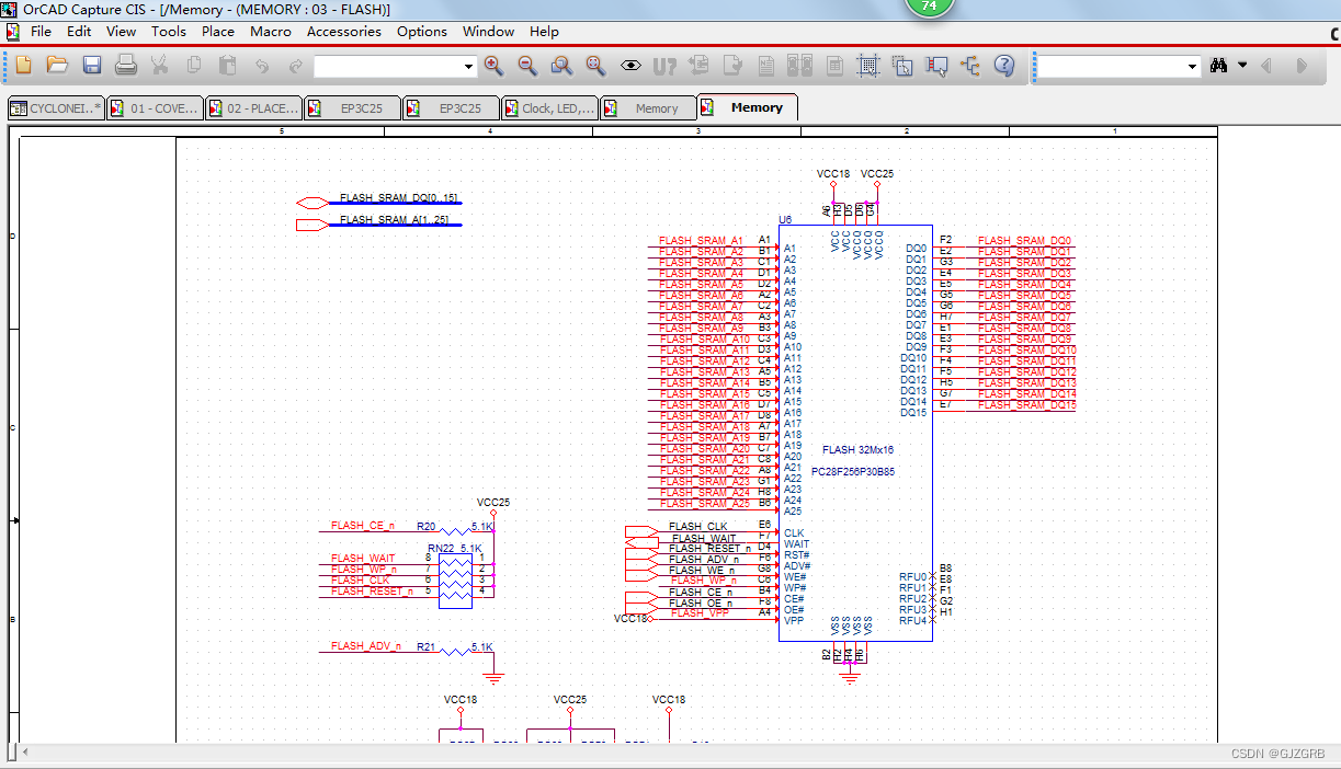 基于cyclone3系列 EP3C25+SDRAM+SSRAM FPGA开发板CADENCE ORCAD设计硬件(原理图+PCB)文件_cadence cyclone-CSDN博客
