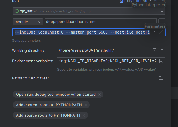 如何在pycharm中调试deepspeed_deepspeed pycharm-CSDN博客