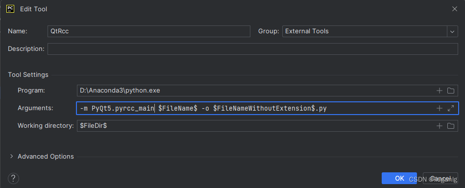 PyCharm配置PyRcc和PyUic无效解决方案_pyuic报错-CSDN博客