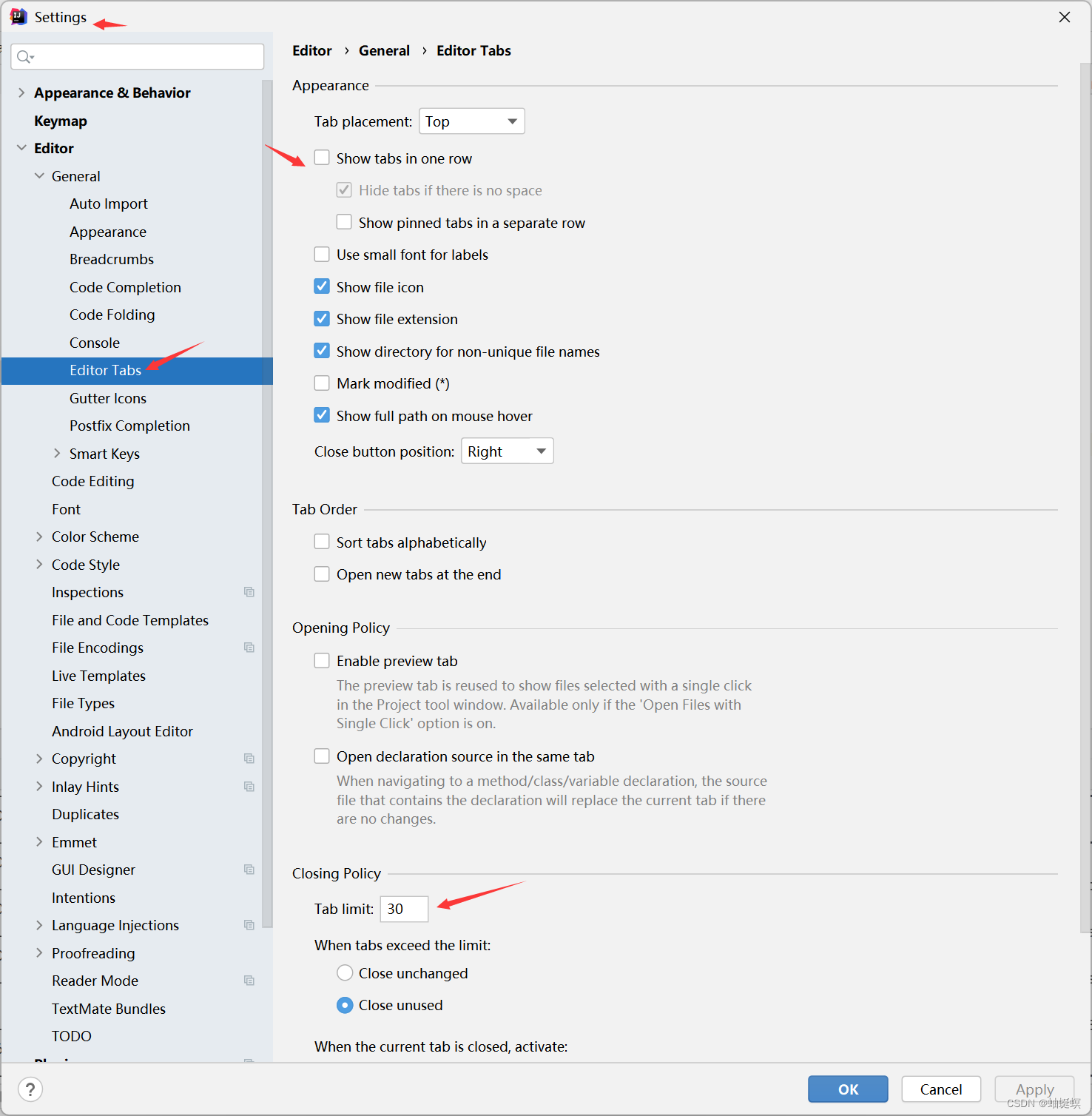 Intellij Idea 标签栏多行显示idea运行类名栏出现多行 Csdn博客 