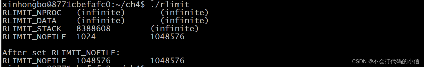 APUE学习之进程资源限制_限制某一条进程资源-CSDN博客