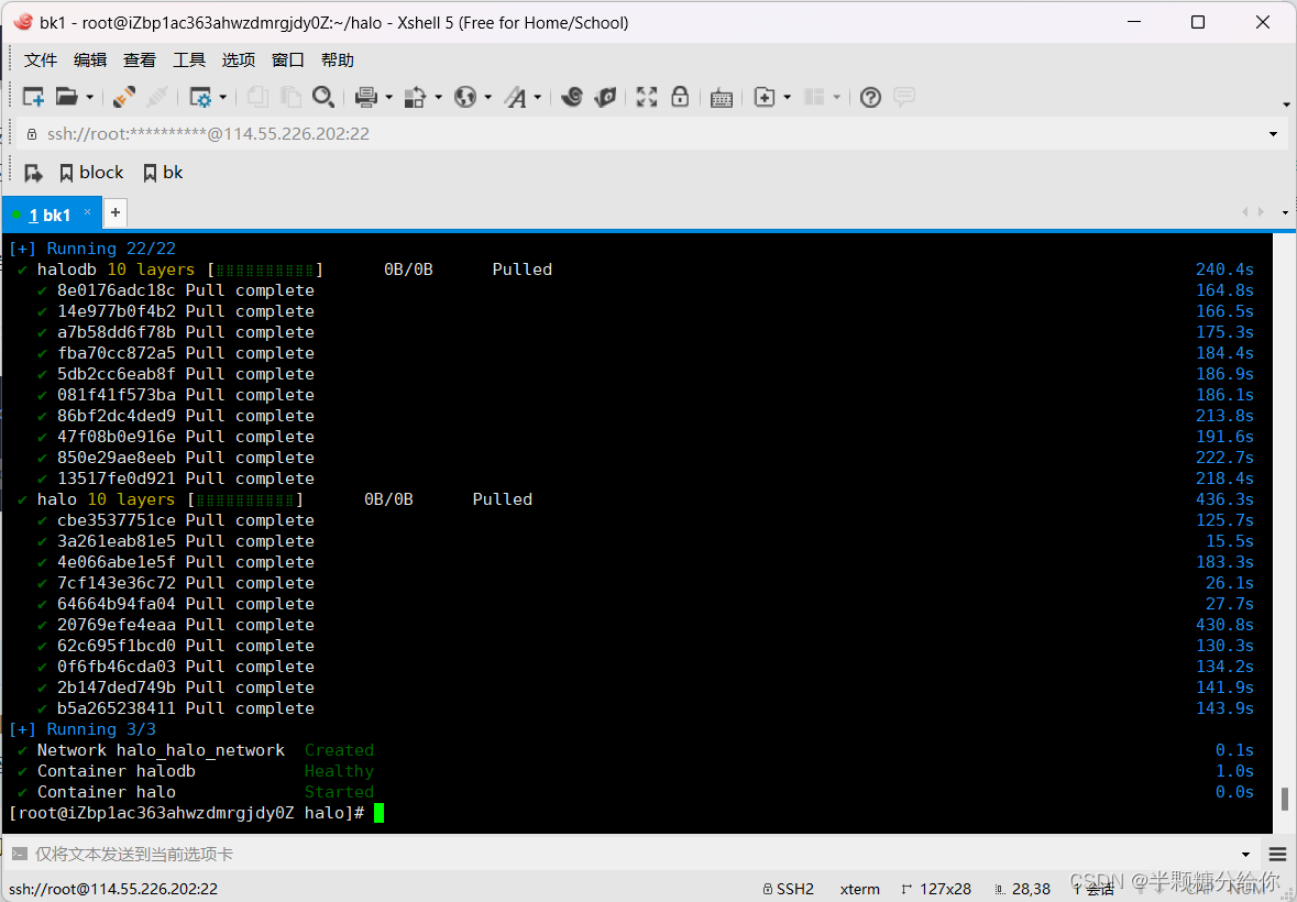 基于halo，docker，mysql，nginx的博客搭建️_halo mysql-CSDN博客
