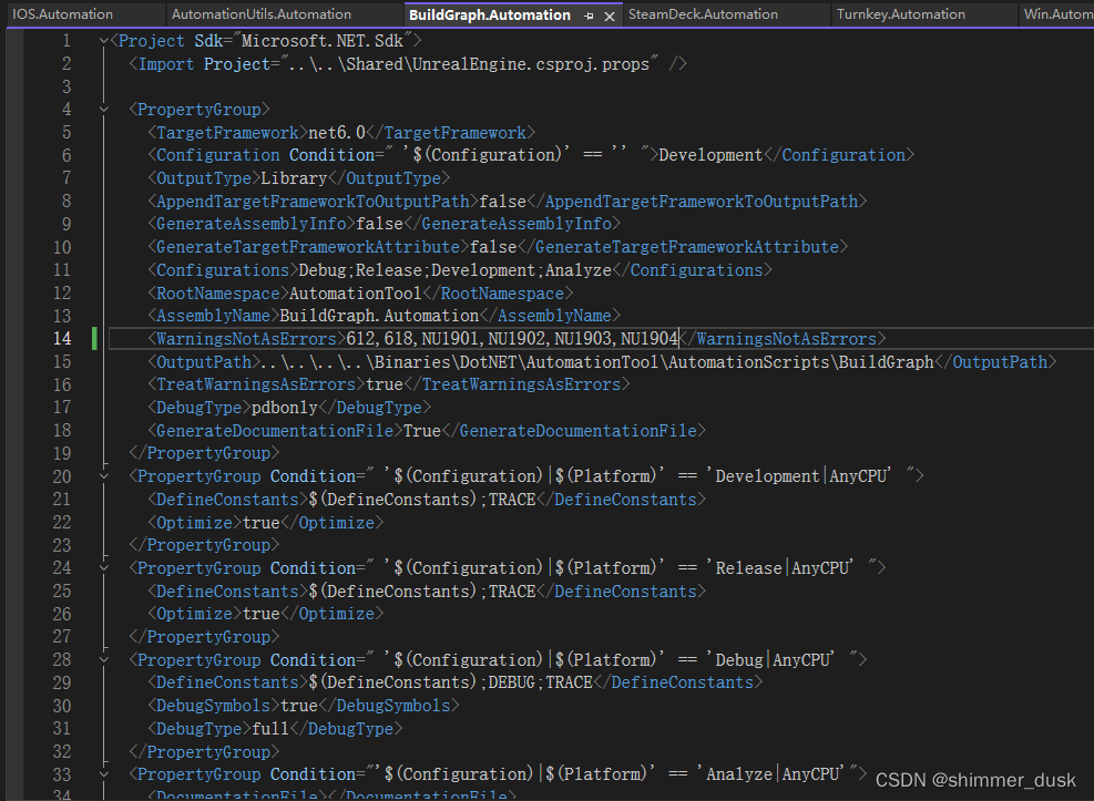 最新版VS2022编译UE5.1.1源码版出现NU1901-1904_ue5 vs2022-CSDN博客